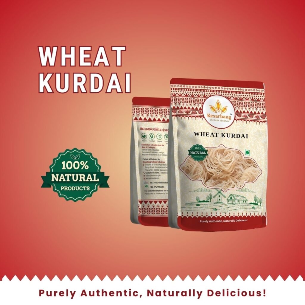 Gehu Kurdai - 100% Healthy Wheat Kurdai online - Kesarbaug
